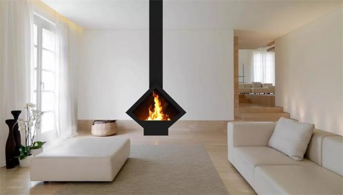 Indoor Wood Burning Suspended Fireplace Ceiling Mounted Hanging Stove